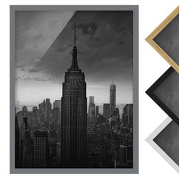Bilderwelten Bild mit Rahmen - Hochformat New York Rockefeller View