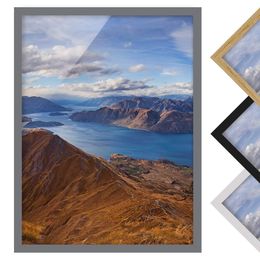 Bilderwelten Bild mit Rahmen - Hochformat Roys Peak in Neuseeland