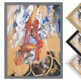 Bilderwelten Bild mit Rahmen - Hochformat Robert Delaunay - Der Eiffelturm