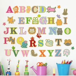 Bilderwelten Wandtattoo modern selbstklebend Wandaufkleber - No.EK121 Lustiges ABC - Wandsticker Kinderzimmer Baby Mädchen Jungen
