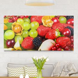 Bilderwelten Leinwandbild - Querformat Tropical Fruits