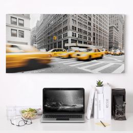Bilderwelten Leinwandbild - Querformat Rasantes New York
