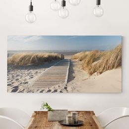 Bilderwelten Leinwandbild - Querformat Ostsee Strand