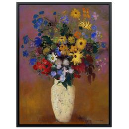 Bilderwelten Leinwandbild - Hochformat Odilon Redon - Blumen in einer Vase