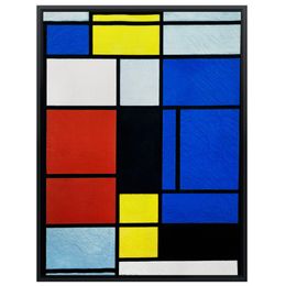 Bilderwelten Leinwandbild - Hochformat Piet Mondrian - Tableau No. 1