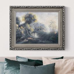 Bilderwelten Leinwandbild mit Barockrahmen Tropische Fantasy Landschaft