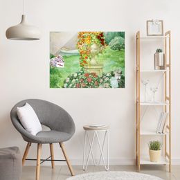 Bilderwelten Glasbild - Querformat Henri Lebasque - Der Garten