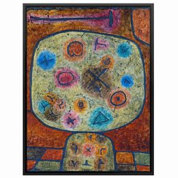 Bilderwelten Leinwandbild - Hochformat Paul Klee - Blumen in Stein