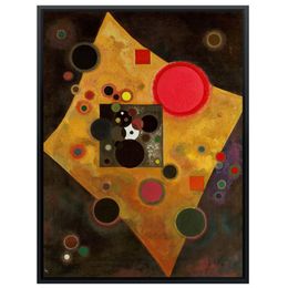Bilderwelten Leinwandbild - Hochformat Wassily Kandinsky - Akzent in rosa