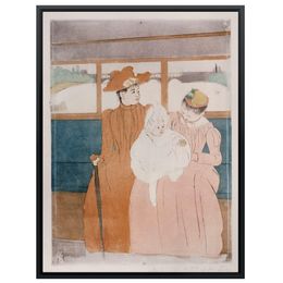 Bilderwelten Leinwandbild - Hochformat Mary Cassatt - Im Omnibus