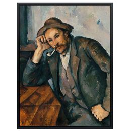 Bilderwelten Leinwandbild - Hochformat Paul C&eacute;zanne - Der Raucher