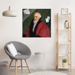 Bilderwelten Glasbild originell modern einzigartig Glas Wandbild - Franz von Stuck - Bildnis Lujo Brentano - Deko Wohnzimmer Schlafzimmer