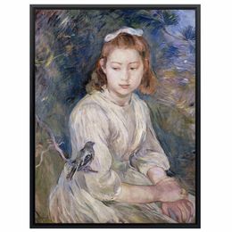 Bilderwelten Leinwandbild - Hochformat Berthe Morisot - Junges M&auml;dchen