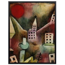Bilderwelten Leinwandbild - Hochformat Paul Klee - Zerst&ouml;rtes Dorf