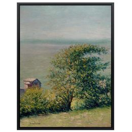 Bilderwelten Leinwandbild - Hochformat Gustave Caillebotte - Am Meer bei Villerville