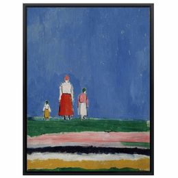 Bilderwelten Leinwandbild - Hochformat Kasimir Malewitsch - Drei Figuren