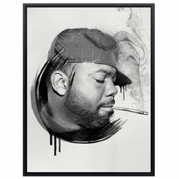 Bilderwelten Leinwandbild Artists 4 Viva con Agua - Raekwon - Wu Tang Clan - Strassenkoeter - Viva con Agua