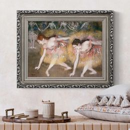 Bilderwelten Bild mit Barockrahmen Antik originell modern Barock pastell - Edgar Degas - Verbeugende Ballerinen - Tanzen Wohnzimmer Schlafzimmer