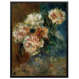 Bilderwelten Leinwandbild - Hochformat Auguste Renoir - Vase Pfingstrosen