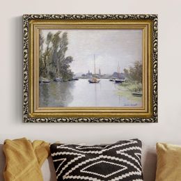Bilderwelten Bild mit Barockrahmen Antik Natur modern Barock weiss - Claude Monet - Argenteuil - Landschaft Wohnzimmer Schlafzimmer