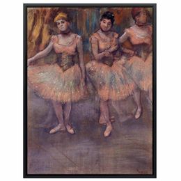 Bilderwelten Leinwandbild - Hochformat Edgar Degas - T&auml;nzerinnen vor Exercice