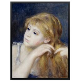 Bilderwelten Leinwandbild - Hochformat Auguste Renoir - Kopf eines M&auml;dchens