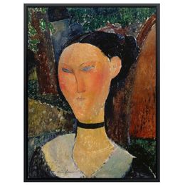 Bilderwelten Leinwandbild - Hochformat Amedeo Modigliani - Junge Frau
