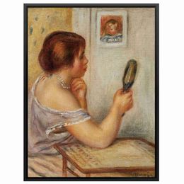 Bilderwelten Leinwandbild Auguste Renoir - Gabrielle mit Spiegel