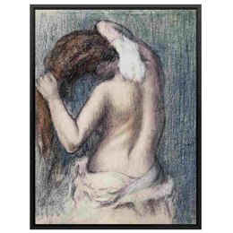 Bilderwelten Leinwandbild - Hochformat Edgar Degas - Abtrocknen