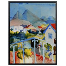 Bilderwelten Leinwandbild - Hochformat August Macke - Saint Germain bei Tunis