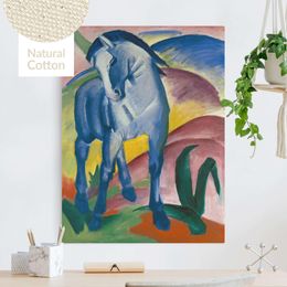 Bilderwelten Leinwandbild - Hochformat Franz Marc - Blaues Pferd