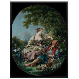 Bilderwelten Leinwandbild - Hochformat Fran&ccedil;ois Boucher - Die Holzschuhe