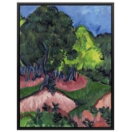 Bilderwelten Leinwandbild - Hochformat Ernst Ludwig Kirchner - Landschaft mit Kastanienbaum