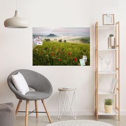 Bilderwelten Glasbild - Querformat Toskana Fr&uuml;hling