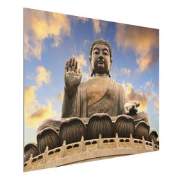 Bilderwelten Alu-Dibond Outdoor Bild Gro&szlig;er Buddha