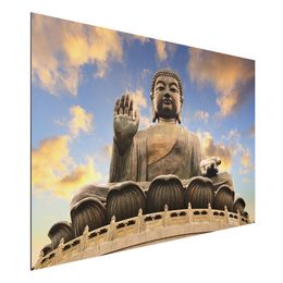 Bilderwelten Alu-Dibond Outdoor Bild Gro&szlig;er Buddha