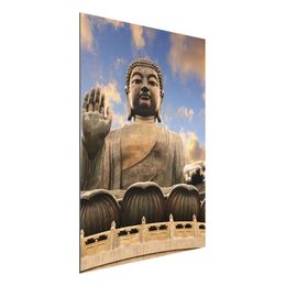 Bilderwelten Alu-Dibond Outdoor Bild Gro&szlig;er Buddha