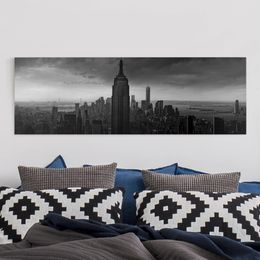 Bilderwelten Leinwandbild - Panorama New York Rockefeller View