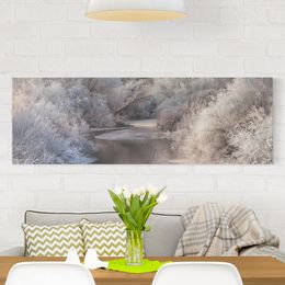 Bilderwelten Leinwandbild - Panorama Winter Song