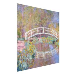 Bilderwelten Alu-Dibond Outdoor Bild Claude Monet - Br&uuml;cke Monets Garten
