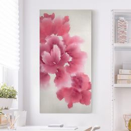 Bilderwelten Leinwandbild - Hochformat K&uuml;nstlerische Flora I