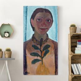 Bilderwelten Leinwandbild - Hochformat Paula Modersohn-Becker - Selbstbildnis