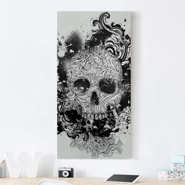 Bilderwelten Leinwandbild - Hochformat Skull