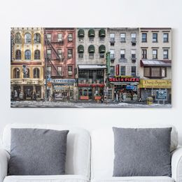 Bilderwelten Leinwandbild - Querformat Kalter Tag in NY