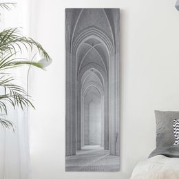 Bilderwelten Leinwandbild - Hochformat Kreuzgang in der Grundtvigs Kirke
