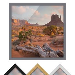Bilderwelten Bild mit Rahmen - Quadrat Monument Valley Navajo Tribal Park Arizona