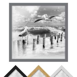 Bilderwelten Bild mit Rahmen - Quadrat No.YK3 Absolut Sylt II
