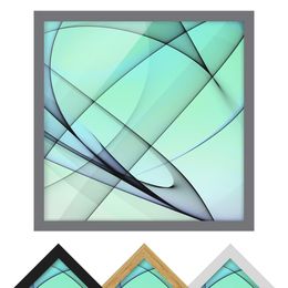 Bilderwelten Bild mit Rahmen - Quadrat Autumn Shapes