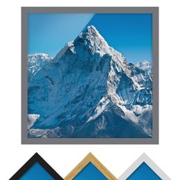 Bilderwelten Bild mit Rahmen - Quadrat Der Himalaya