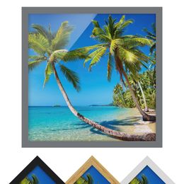 Bilderwelten Bild mit Rahmen - Quadrat Beach of Thailand